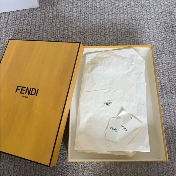 Fendi | Accessories | Fendi Yellow Box With Dust Bag And Tags | Poshmark
